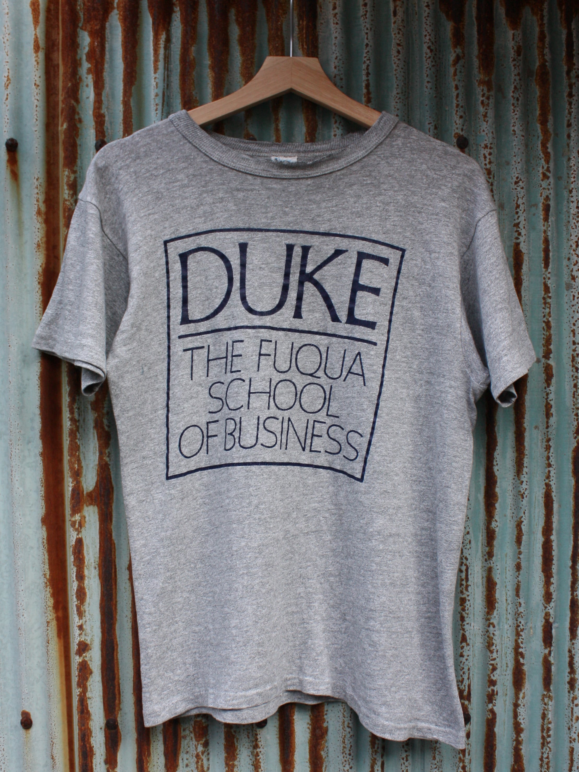 80s Champion 88/12 "DUKE THE FUQUA SCHOOL OF BUSINESS" Printed Tee | PAY ID