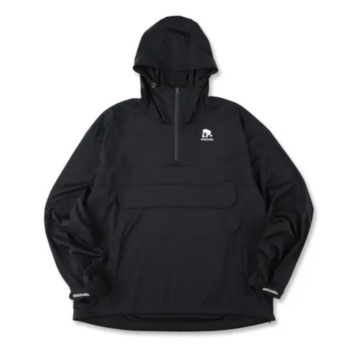 EGOZARU(エゴザル) Solid Storm Anorak(ソリッドストームアノラック/ジャケット) 黒 EZJK-F2204-BLK ...