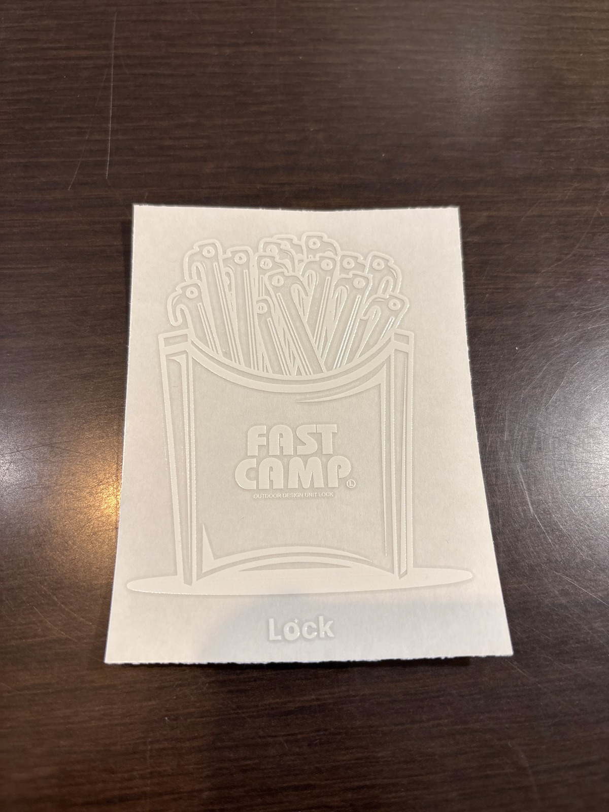 FAST CAMP ポテトステッカー | 66base