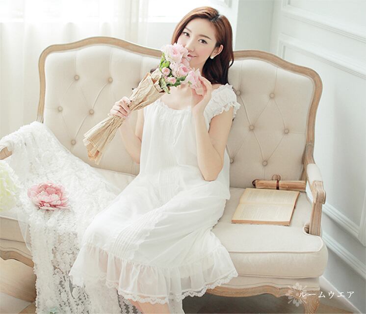 P0247 ネグリジェ ルームウェア パジャマ 夏向け お姫様 綺麗 可愛い | Pay ID