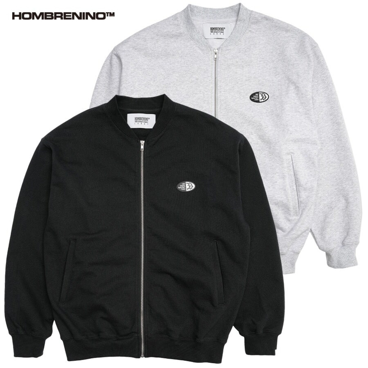 Hombre Nino : ZIP UP CREW NECK (RUBBER LOGO) | FULLSPEC.