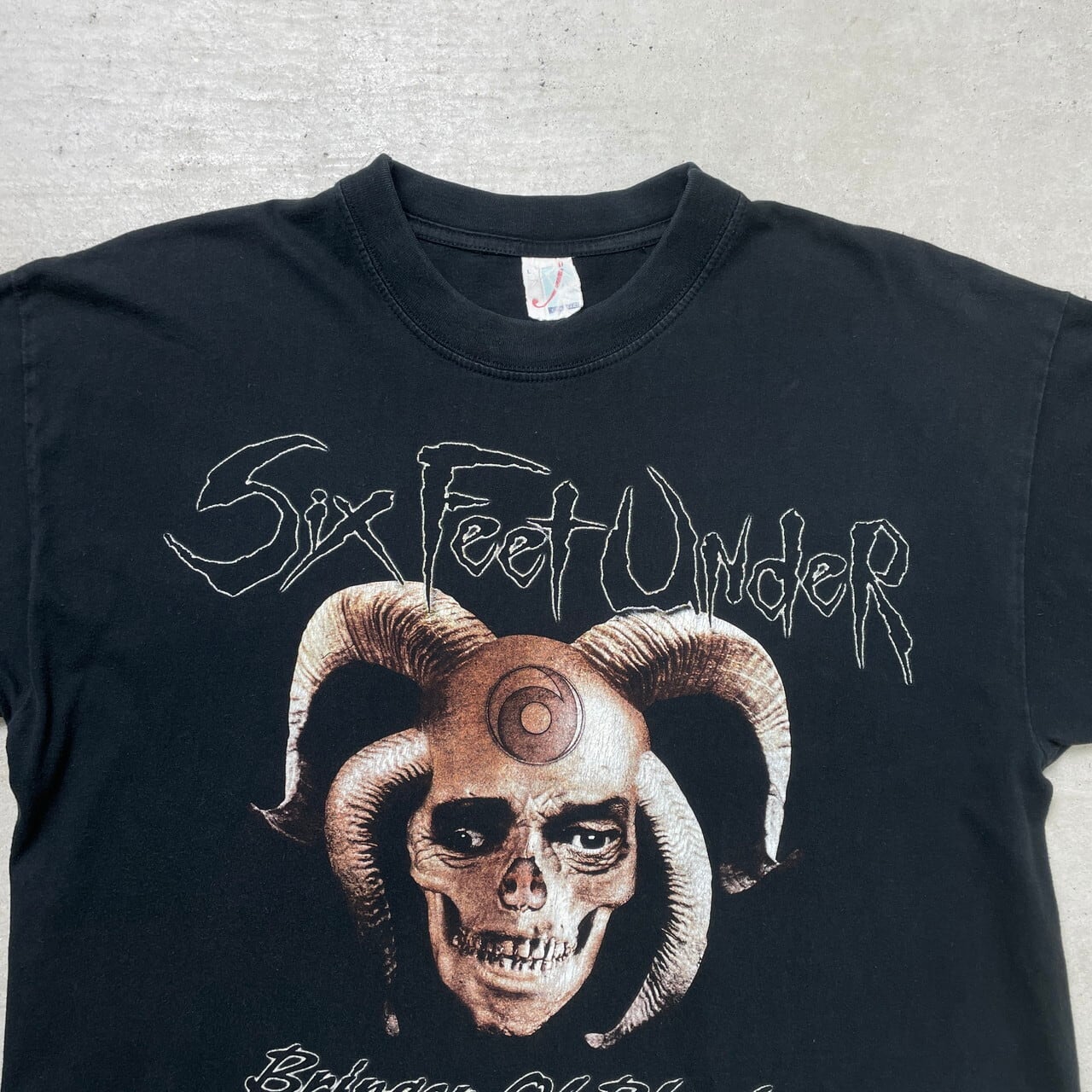Six Feet Under - Bringer of Blood バンドTシャツ デスメタル メンズL 古着 両面プリント バンT 黒【T ...