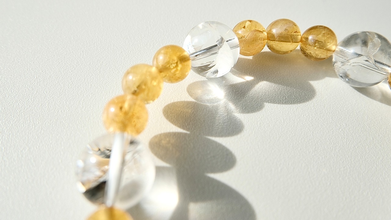 大龍水晶×シトリン×アイリスクォーツ ブレスレット | seiryu