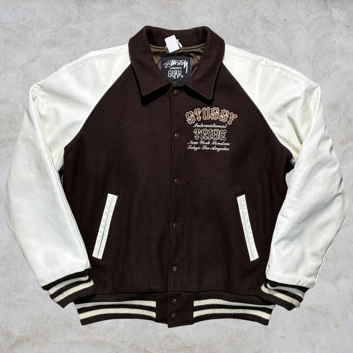 00’s old stussy Varsity Jacket “25th Anniversary” “スタジャン” “25周年”【下北沢店 ...