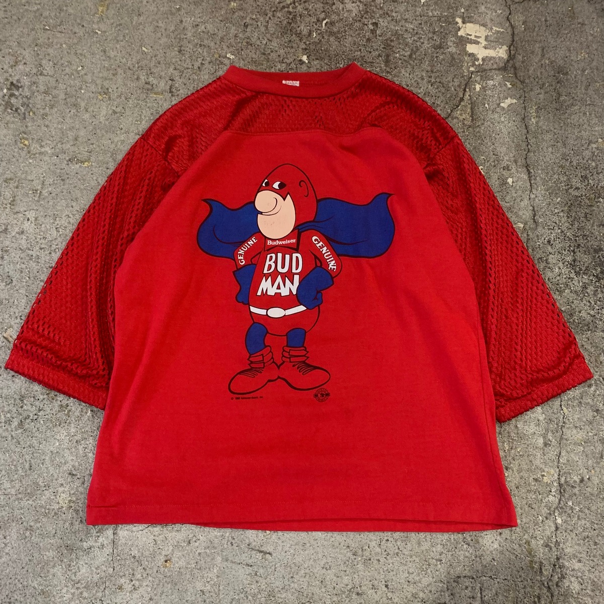 80s Budwiser"BUD MAN" football shirt | What’z up