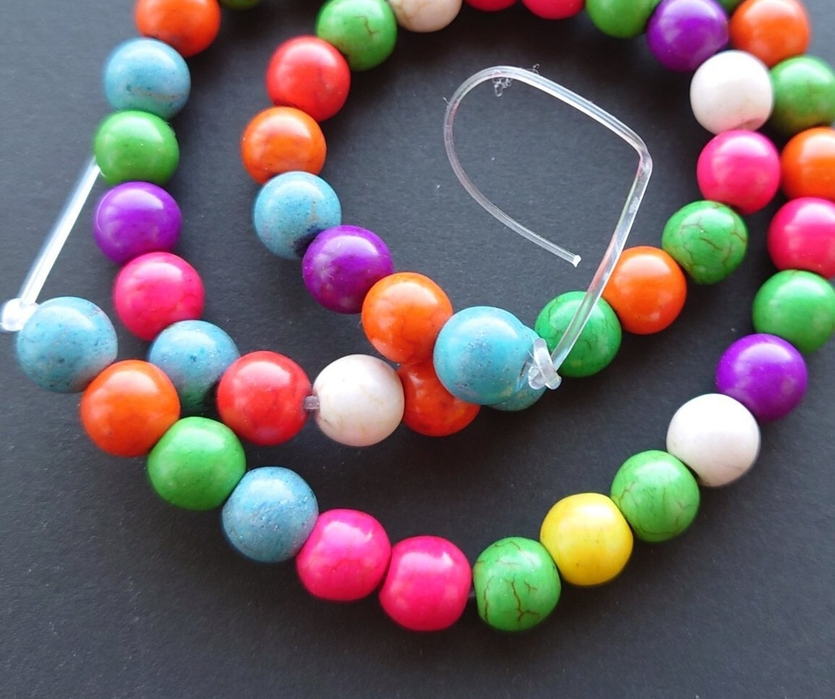 ターコイズ ラウンド ビーズ 8mm ミックスカラー 10個 | ハンドメイドパーツ販売イソゴヤ