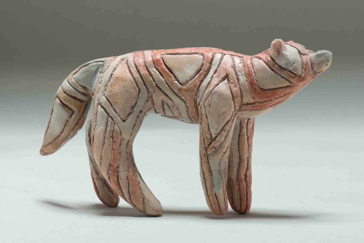 狼形土器怪獣オオカミン | 松山賢 絵画・陶彫・土器 MATSUYAMA Ken