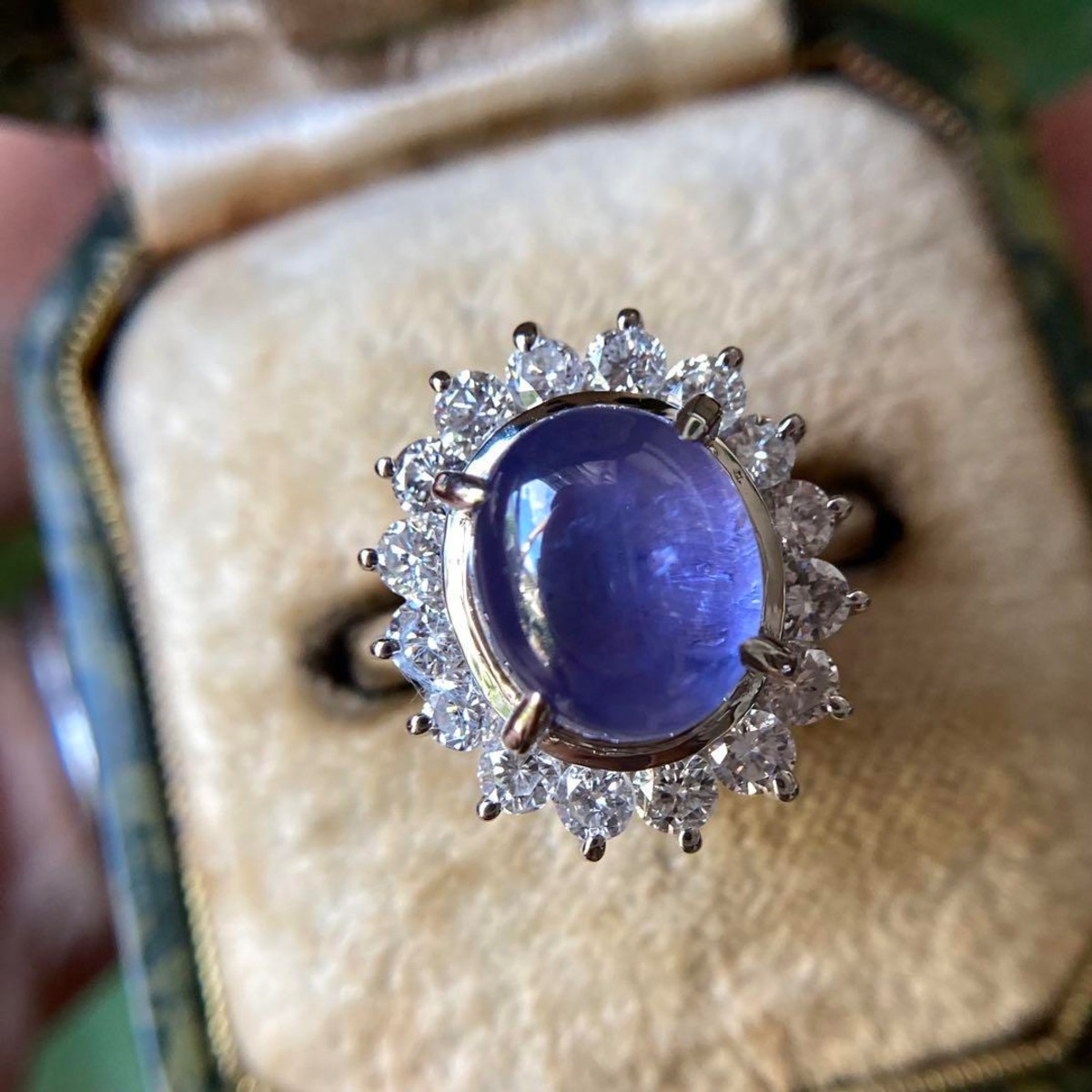 pt900 透明度抜群 スリランカ産非加熱スターサファイア4.52ct 指輪 | Mei Antiques Jewelry