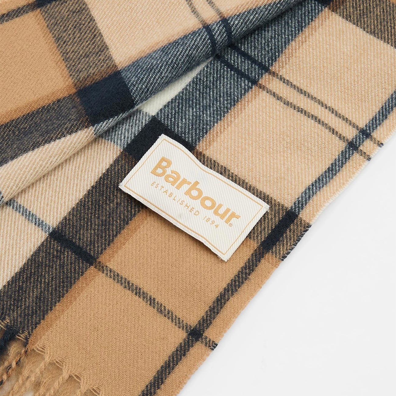Barbour バブアー Hailes Tartan Scarf Hessian Navy Tartan ヘイルズ