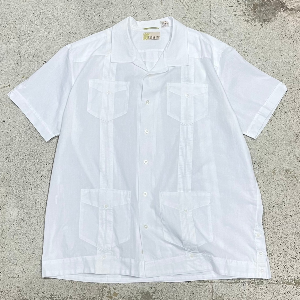 【size XL】CUBAVERA キューバシャツ グァジャベーラ ホワイト | Lifeusedclothing