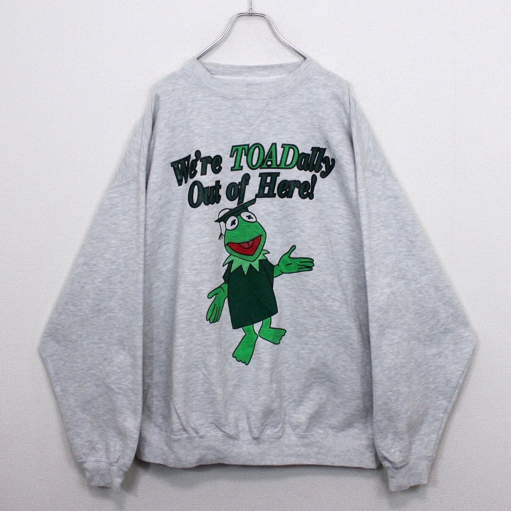 【Caka act2】"Kermit the Frog" Print Design Vintage Loose Sweat | Caka(カカ ...