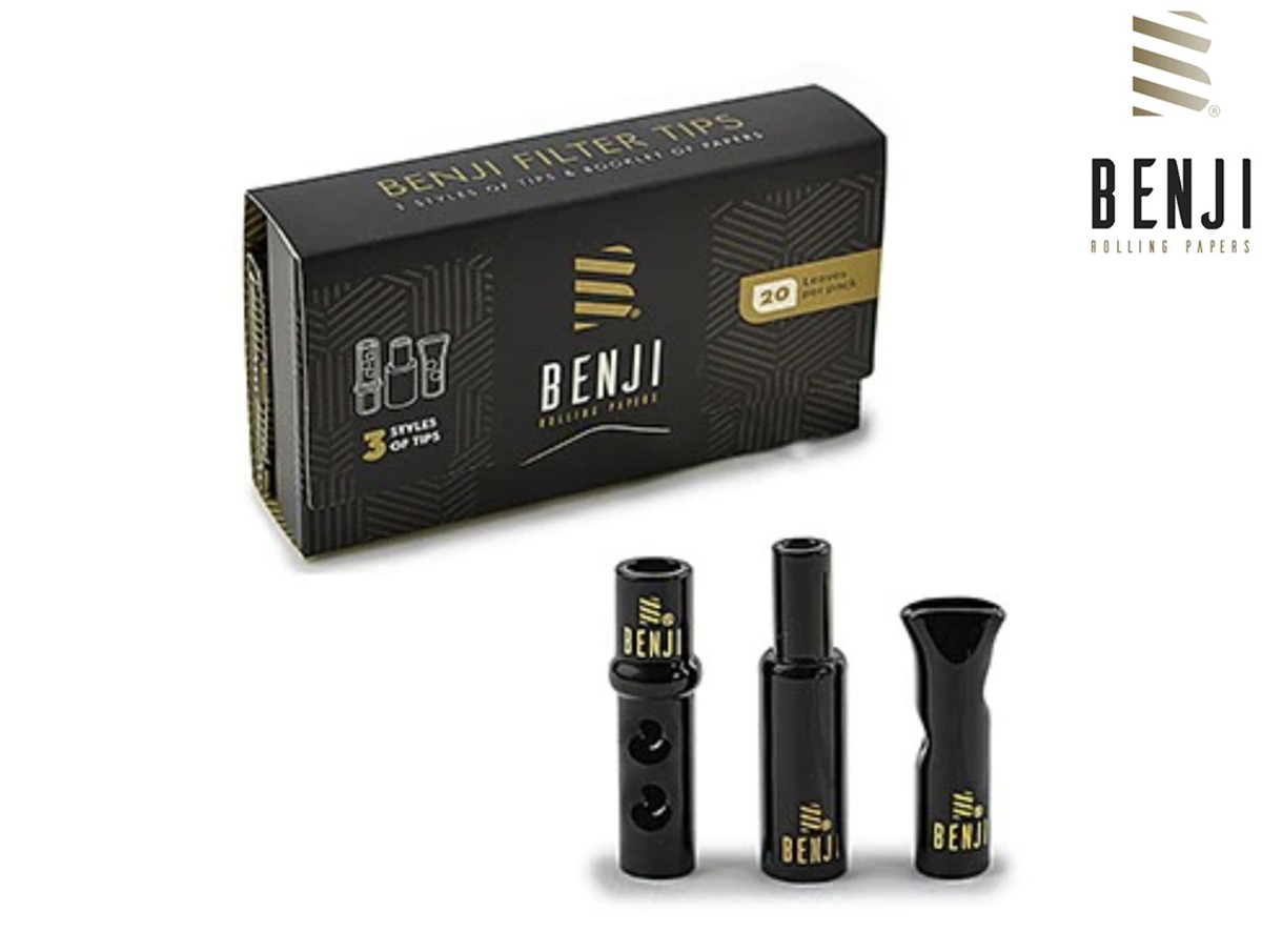 BENJI GLASS FILTER TIPS ベンジ ガラス フィルターチップ ローリングペーパー付き | SPLIF