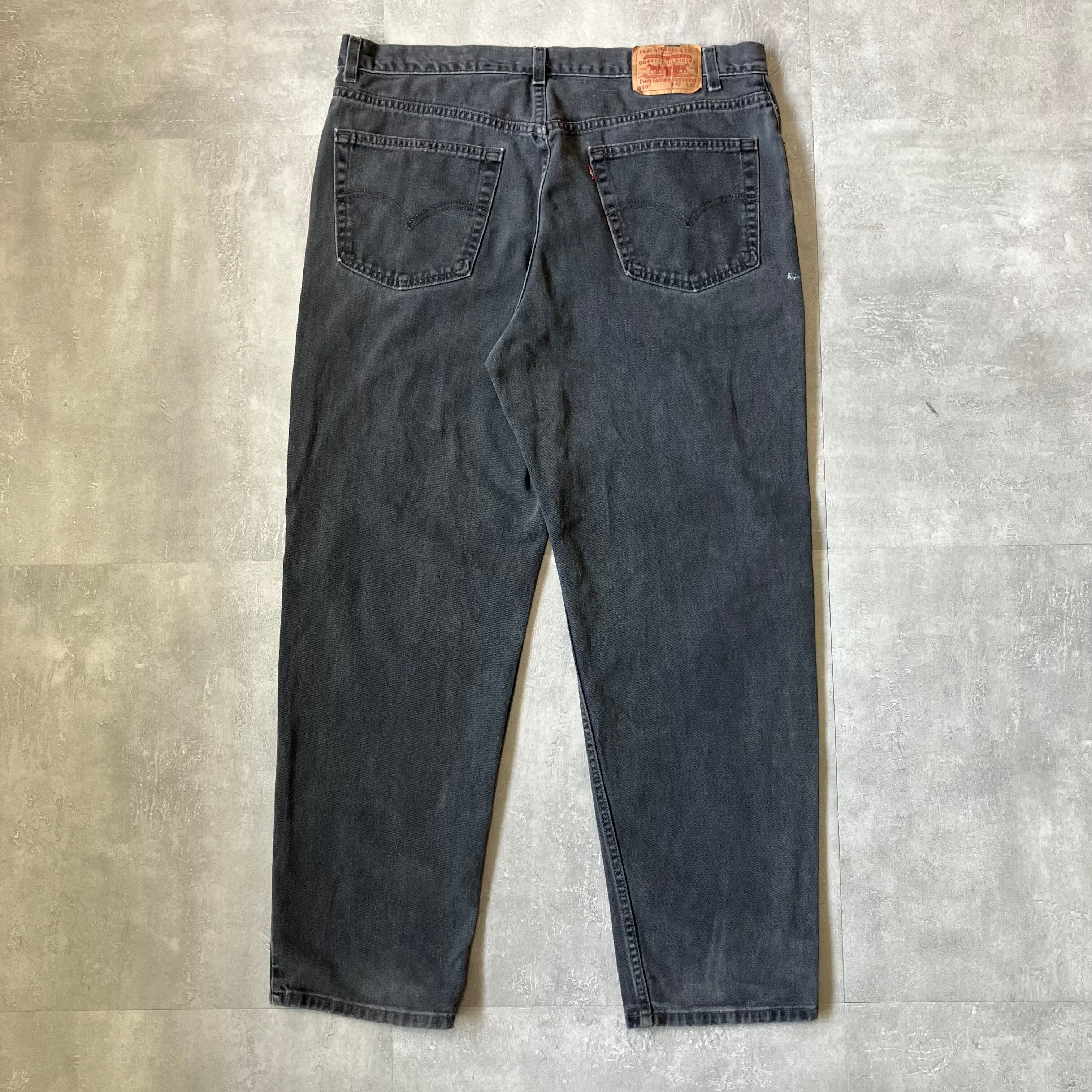 実寸w41l29》Levi's リーバイス 550 90s usa製 ブラックデニム 実寸w41l29》Levi's リーバイス 550 90s usa製 ブラックデニム