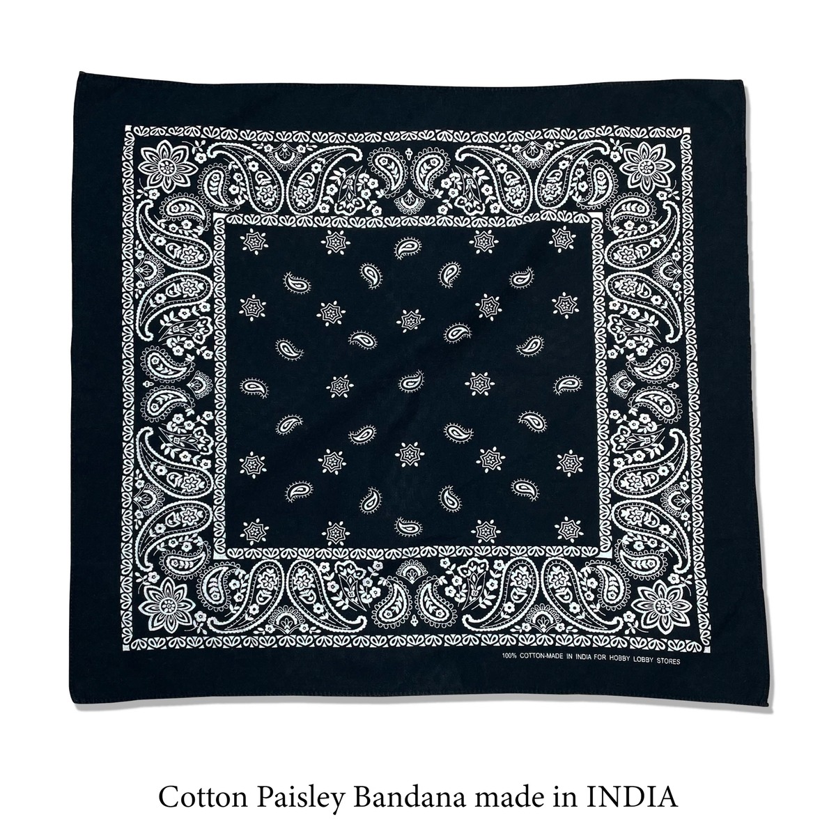 Cotton Paisley Bandana made in INDIA | BENJAMIN AUTHENTIC CLUB
