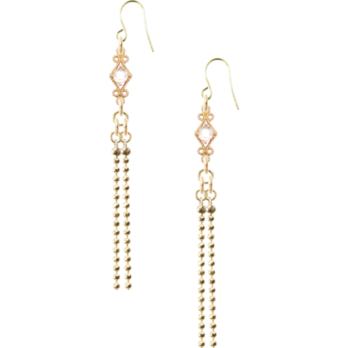 Arabesque Bloom No.68｜Starlight Chain Drop – Crystal (ピアス)(ピアス/No204 ...