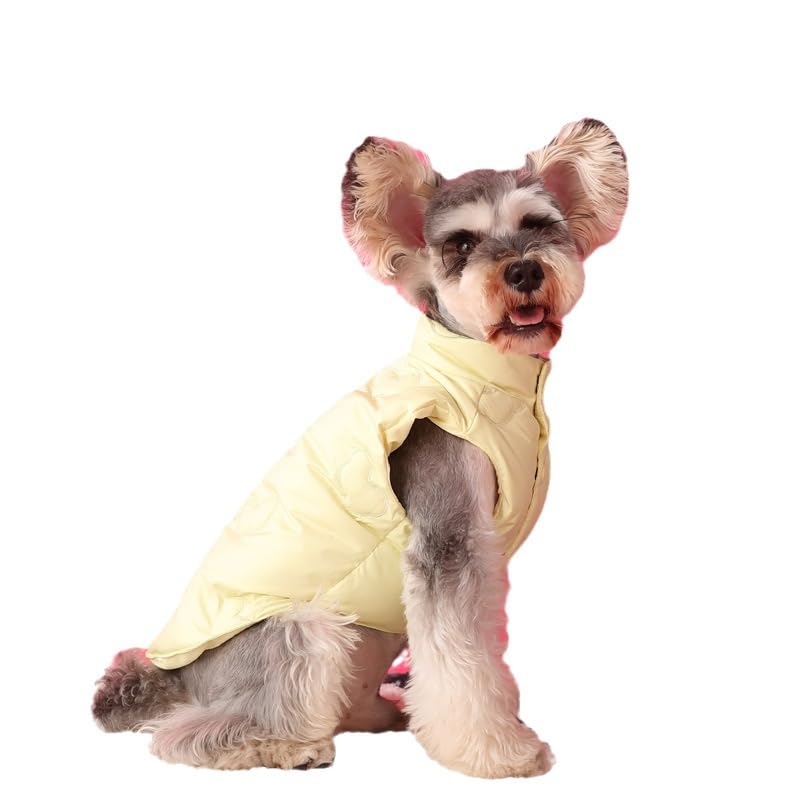 Aza Dog Costume Pink Down Vest Jacket Cold Waye Coat黄色の綿のセーター服 並行輸入品 ...