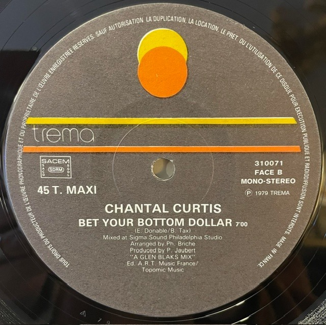 Chantal Curtis "Hit Man" 12" | EAD RECORD