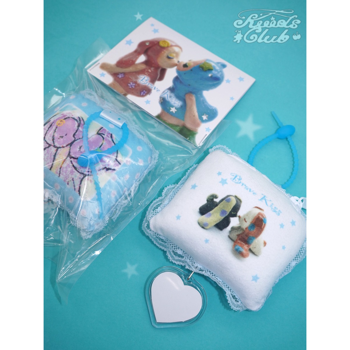 [KiiidsClub] Brave Kiss Dual-Sided Lace Pillow Case | BYORI