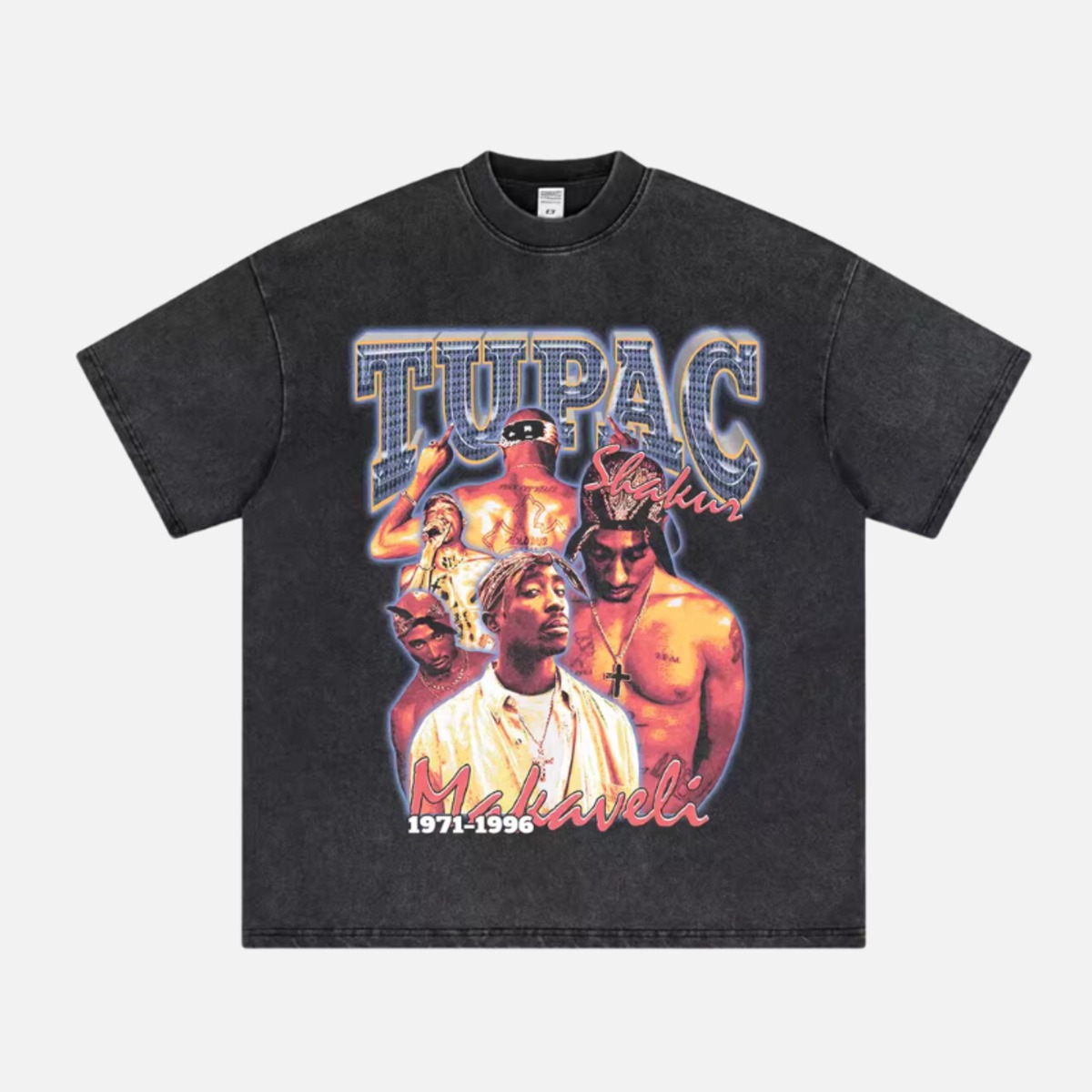 【FLEX1108】2Pac(TUPAC) Vintage Finished Tee | FLEX MADE | フレックスメイド