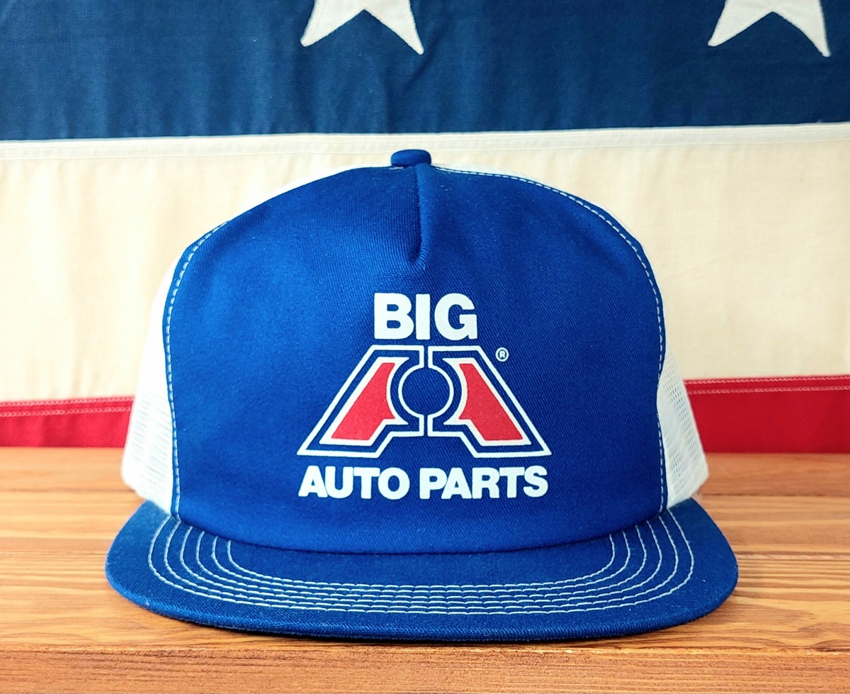 DEAD STOCK 80's USA製 K-Products BIG AUTO PARTS ヴィンテージトラッカーキャップ | 古着屋LIBERTY