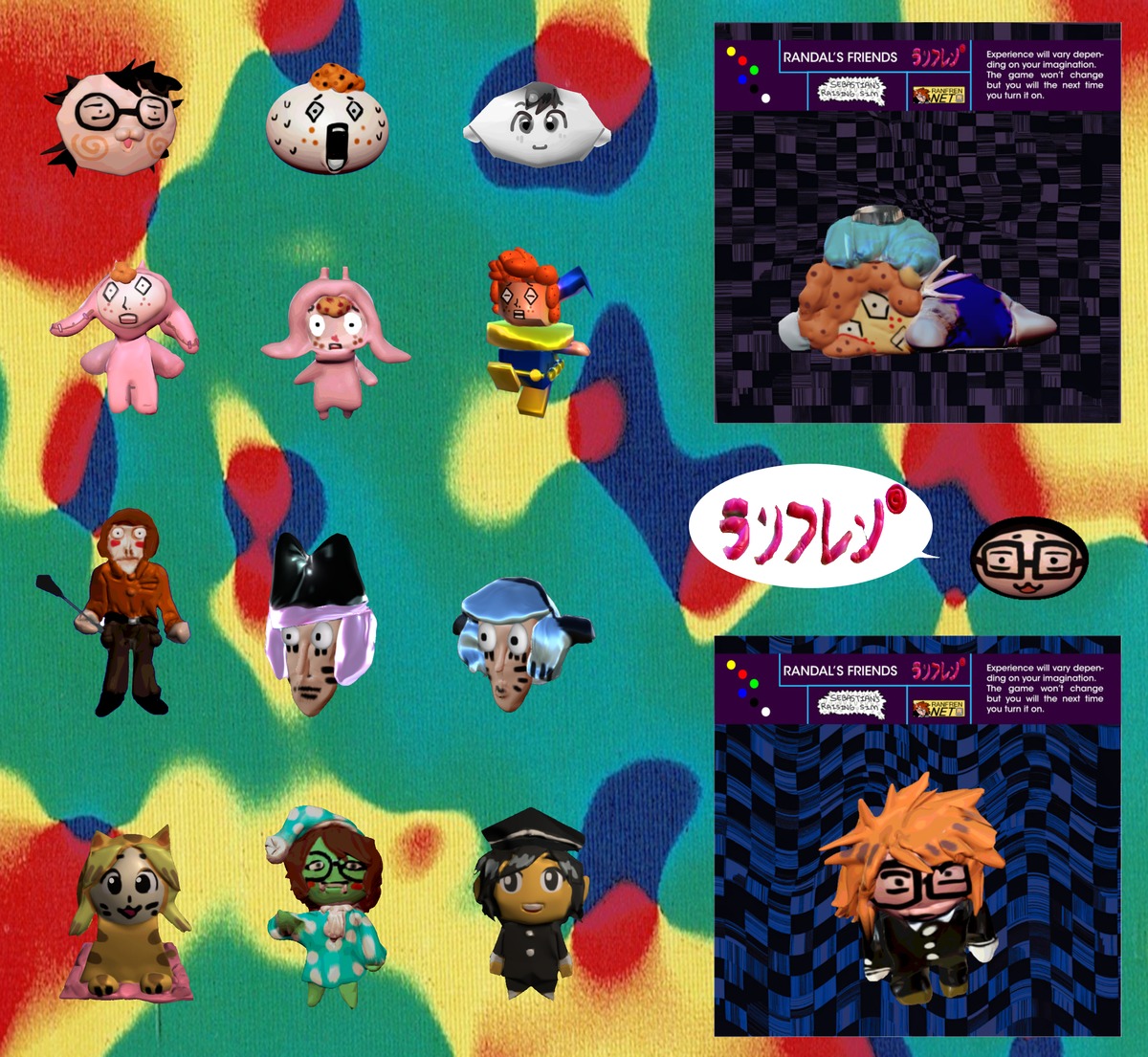 【Ranfren ランフレン】 Randal's Friends official sticker for Sebastian's ...