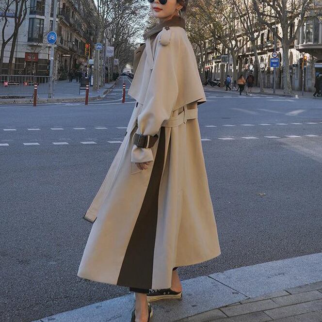 アウター 上着 コート トレンチコート ロングコート Aライン オーバー