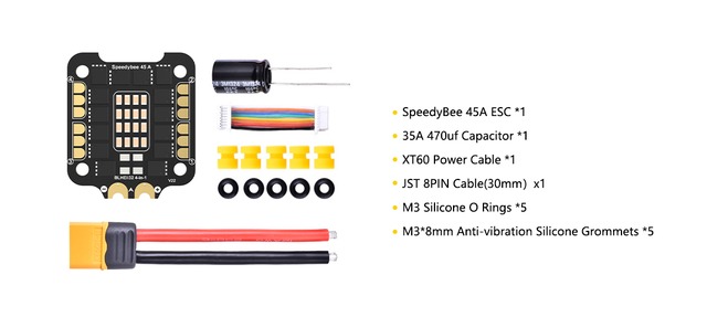 SPEEDYBEE TX600 45A 4in1 ESC | Cave RTA オンラインストア