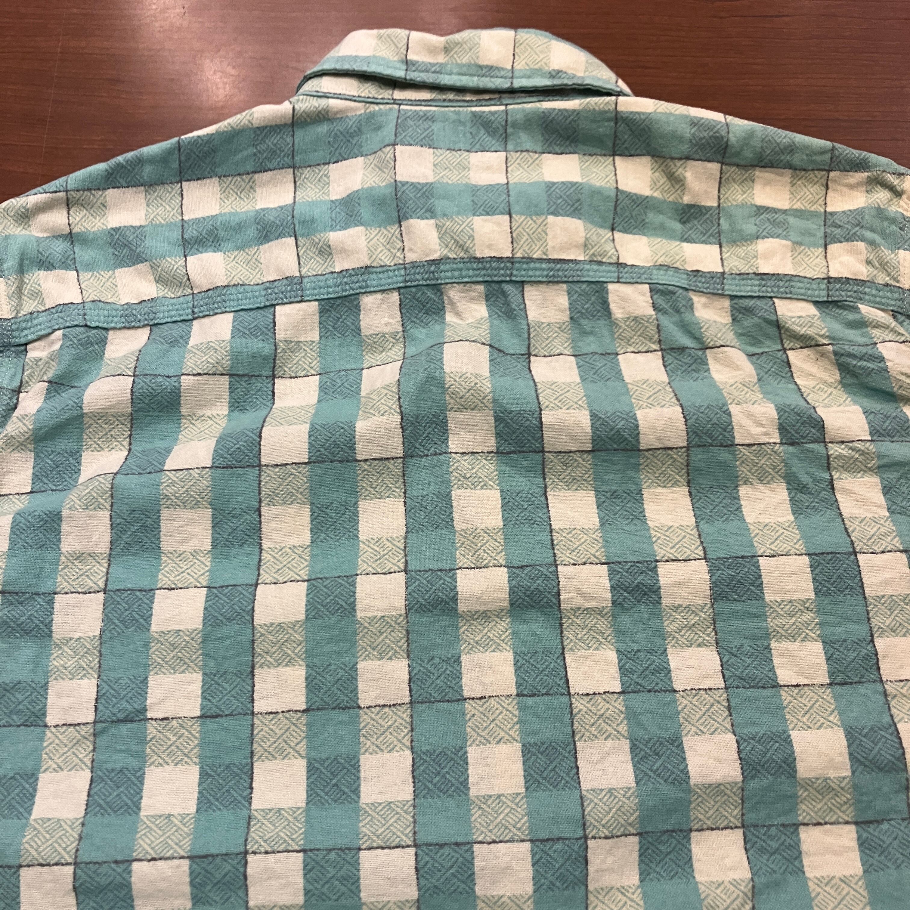 RRL PRINT FLANNEL CHECK SHIRT | safarionline