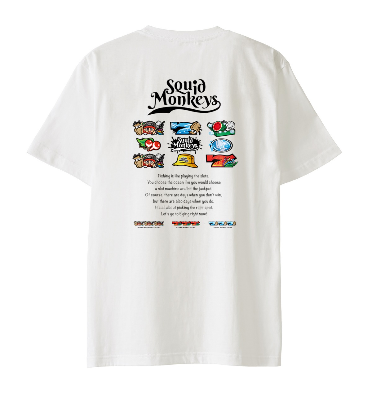BACK PRINT SLOT TEE - SQUID MONKEYS | SQUID MONKEYS Online Shop