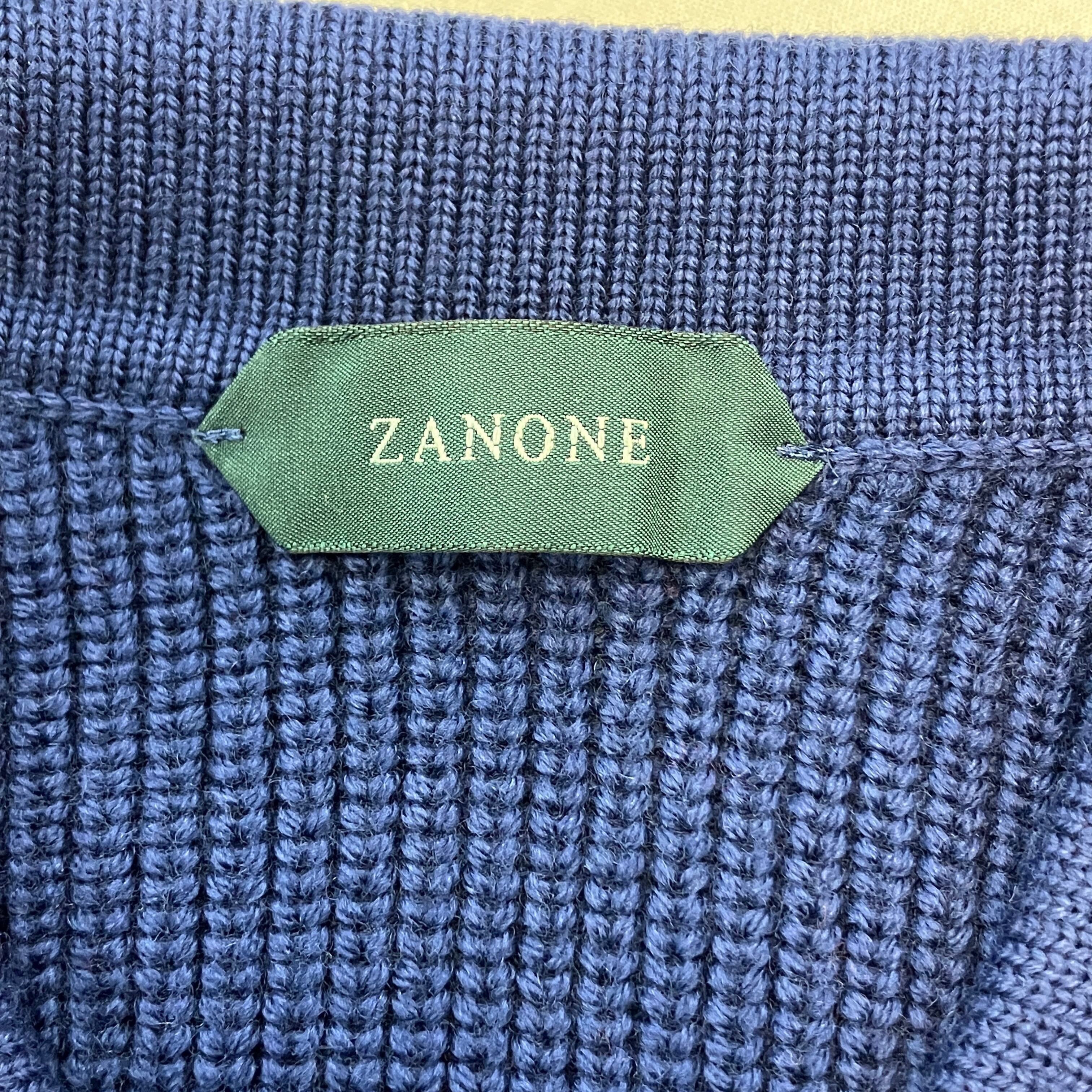 "未使用品" 50 ZANONE WOOL KNIT POLO SHIRT | safarionline