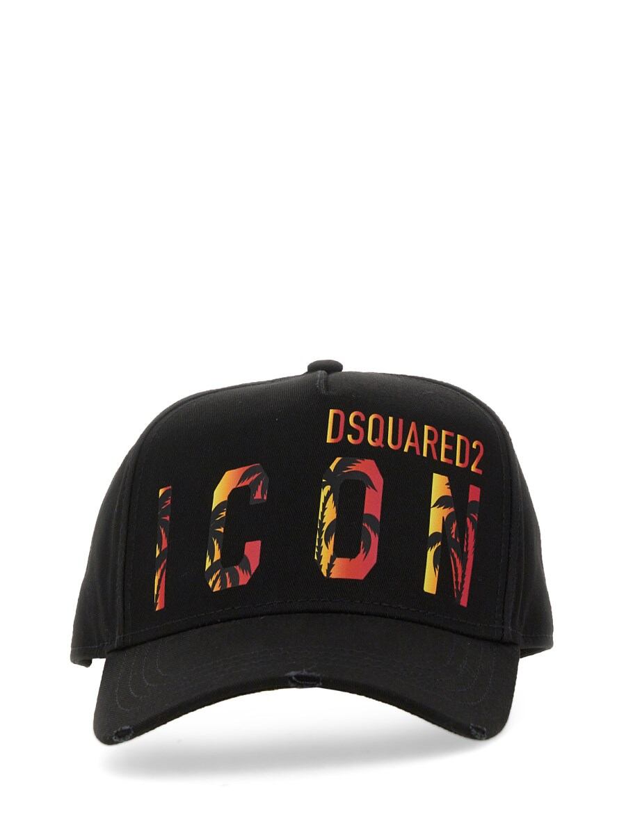 DSQUARED COTTON GABARDINE BASEBAND HAT WITH SUNSET BCM0668_05C000012124 ...