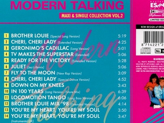MODERN TALKING モダン・トーキング Maxi & Singles Collection マキシ・シングルズ・コレクション ...