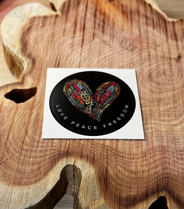 L.P.F"Arigato"sticker (ステッカー) | LOVE.PEACE.FREEDOM