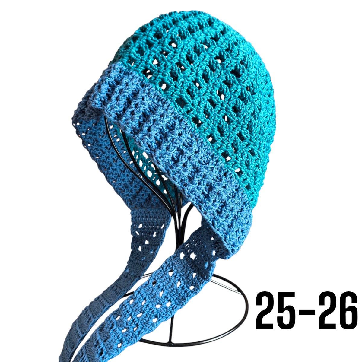 【25-26】mesh bonnet (S-shape) | Crane Craft Club.