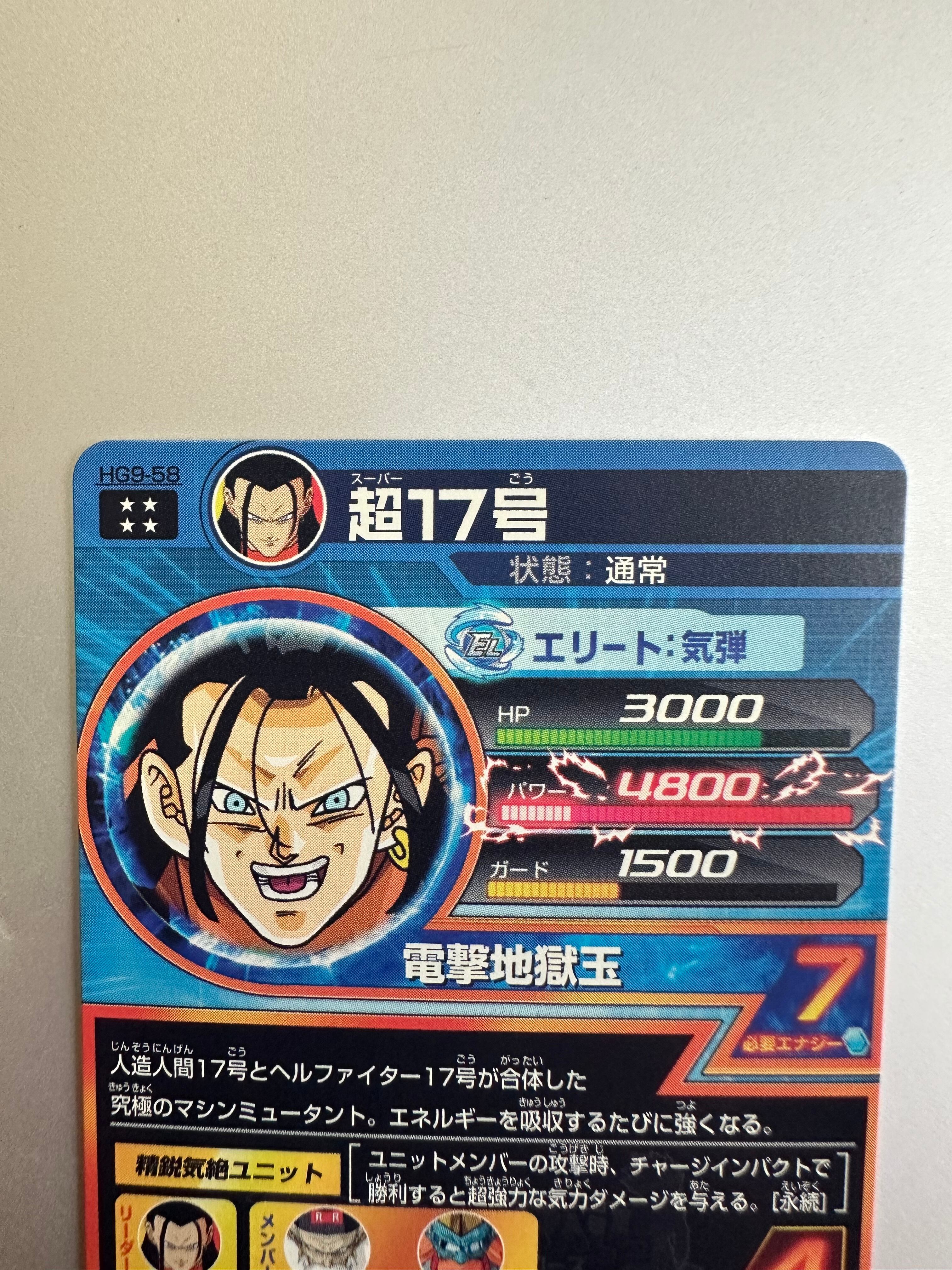 【箔ピタ】HG9-58 超人造人間17号 | ドデカトレカ