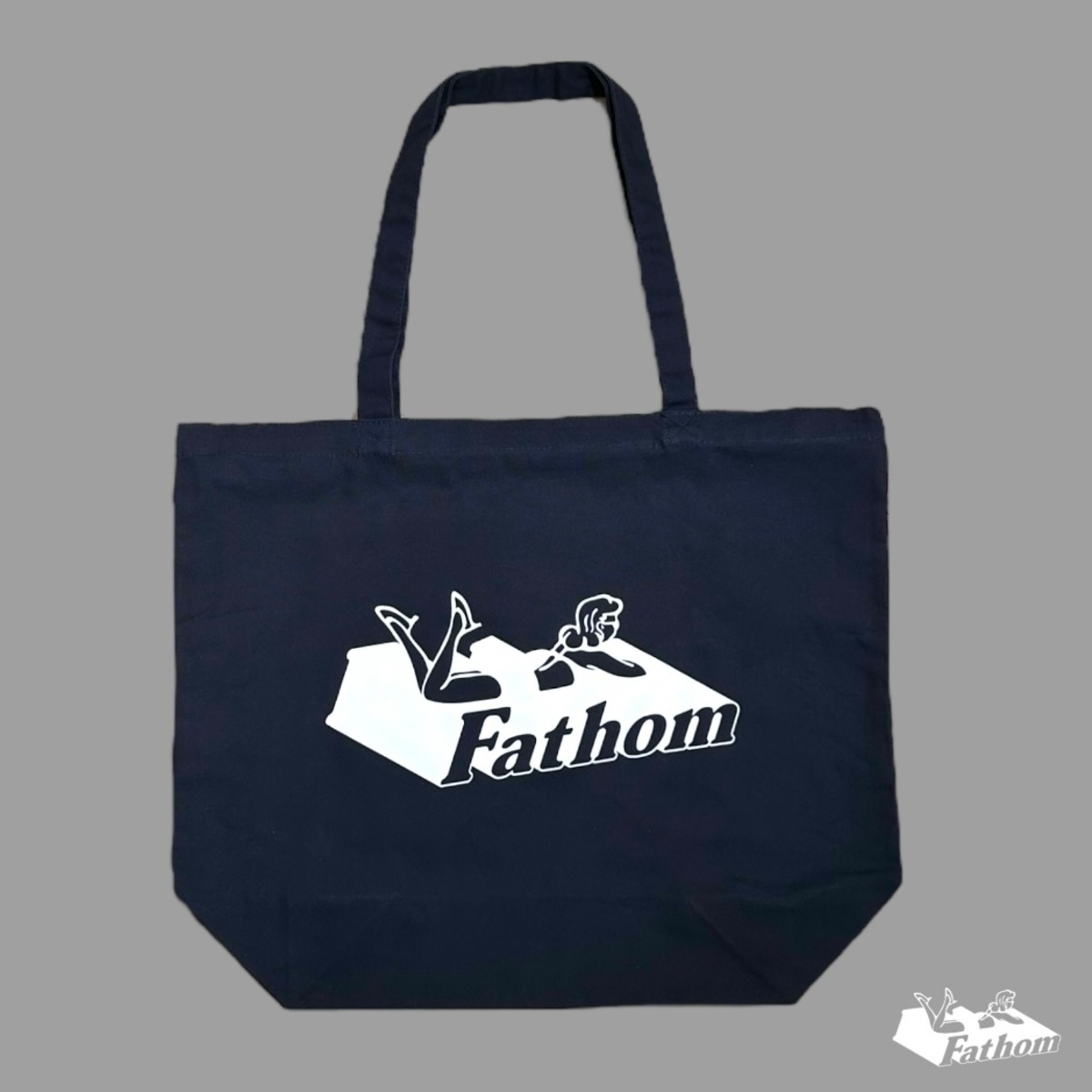 Fm souvenir tote bag navy | Fathom®︎