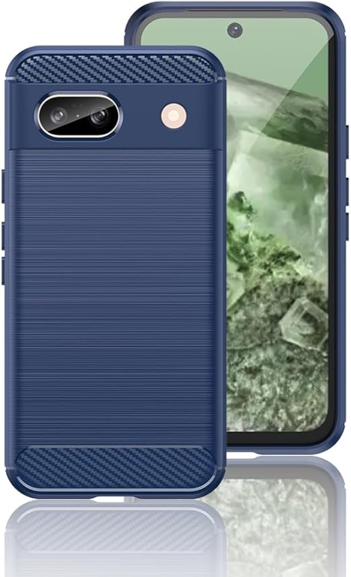 For Google Pixel 9A ケース【YEZHU】炭素繊維カバー 品質TPU シリコン ケース 保護 軽量 弾力性付き衝撃吸収バンパーGoogle Pixel 9A ケース 対応 ...