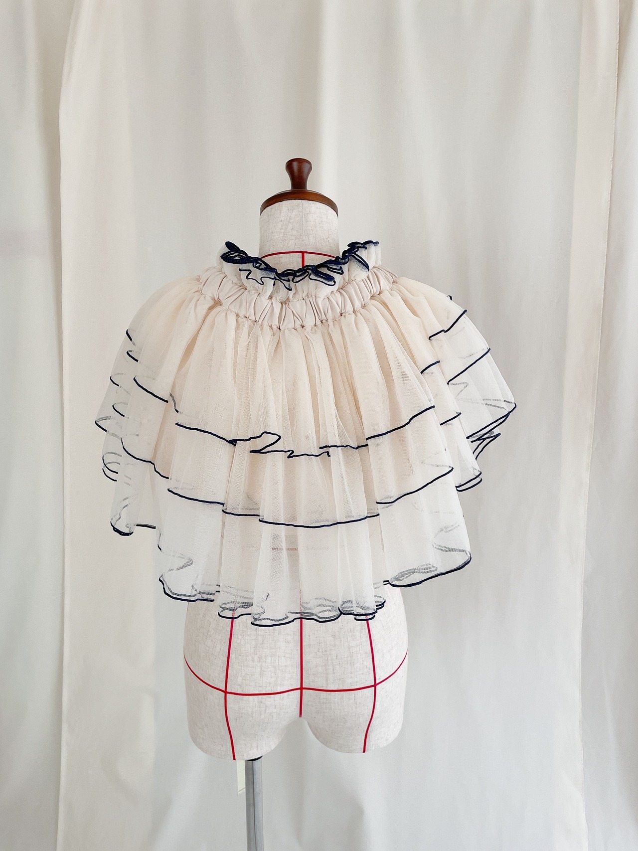 DŌRA TIER TULLE MAXI / MELLOW BLACK | ORIENT MILLINERY