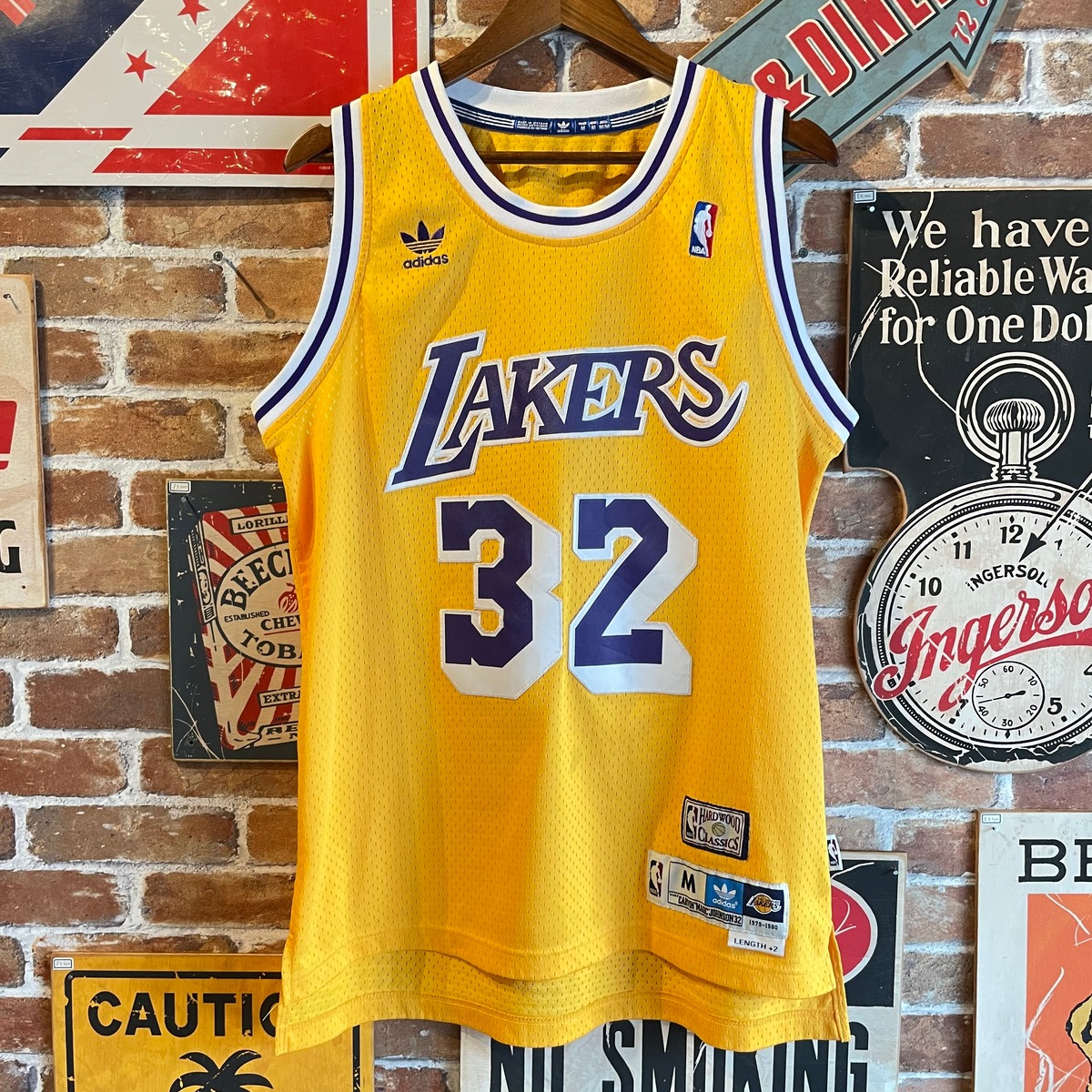 NBA LA Lakers 32 Magic Johnson adidas ゲームシャツ タンクトップ ユニフォーム | 古着屋DAISY