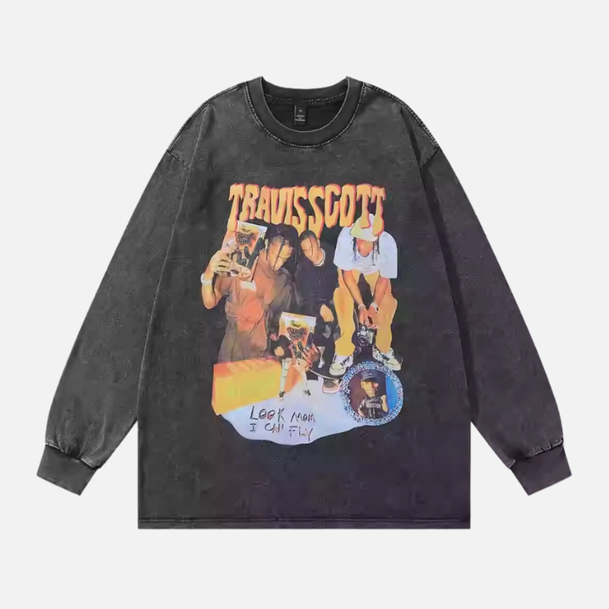 【FLEX1473】Travis Scott Vintage Finished L/S Tee | FLEX MADE | フレックスメイド
