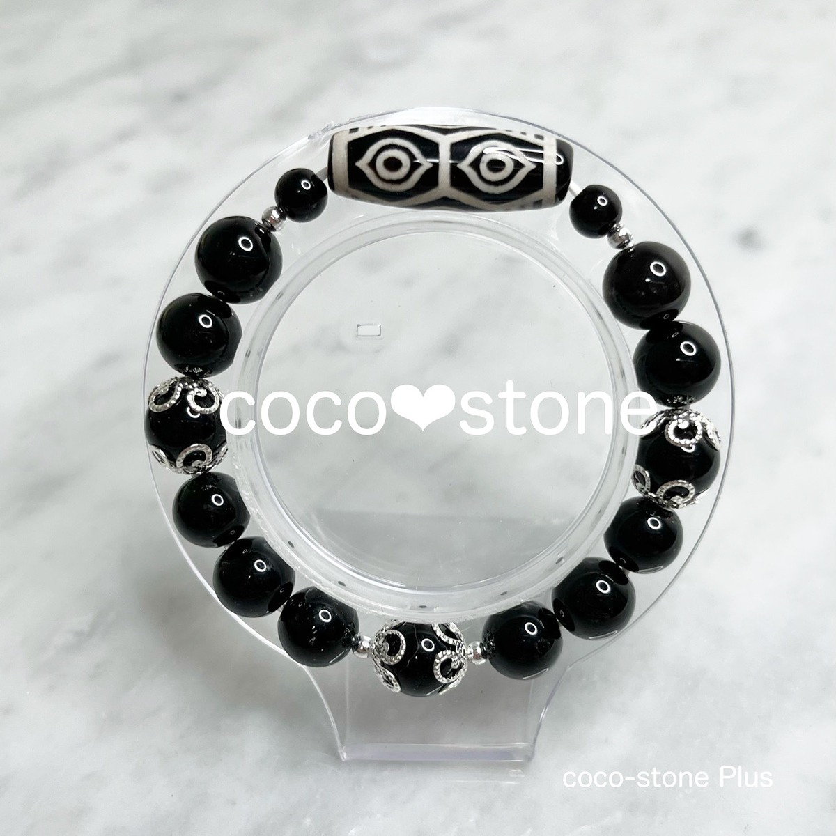 龍眼天珠とモリオンのヒーリングブレス | coco-stone Plus