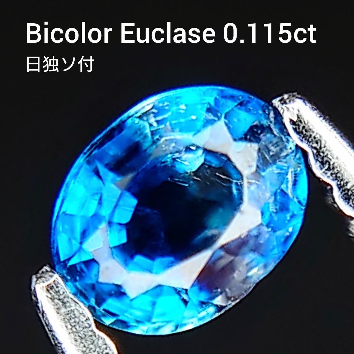 極希少 Bicolor Euclase 0.115ct 日独ソ付 ルース☆ | wisteria777