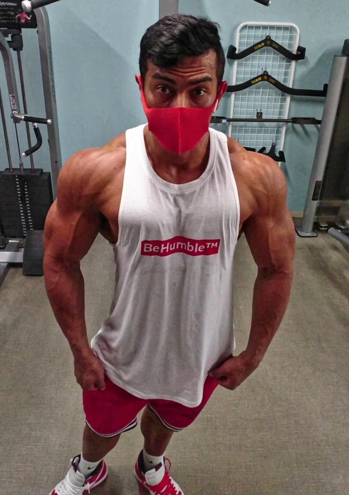 White Tank Top Box Logo | Be Humble Team