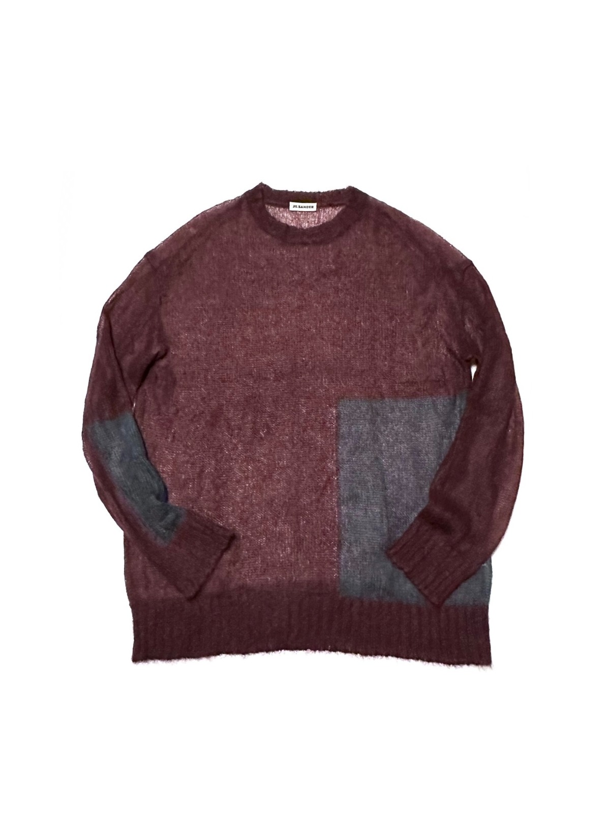 '19A/W JIL SANDER Color Blocking Design Oversized Sheer KN | ETRAK