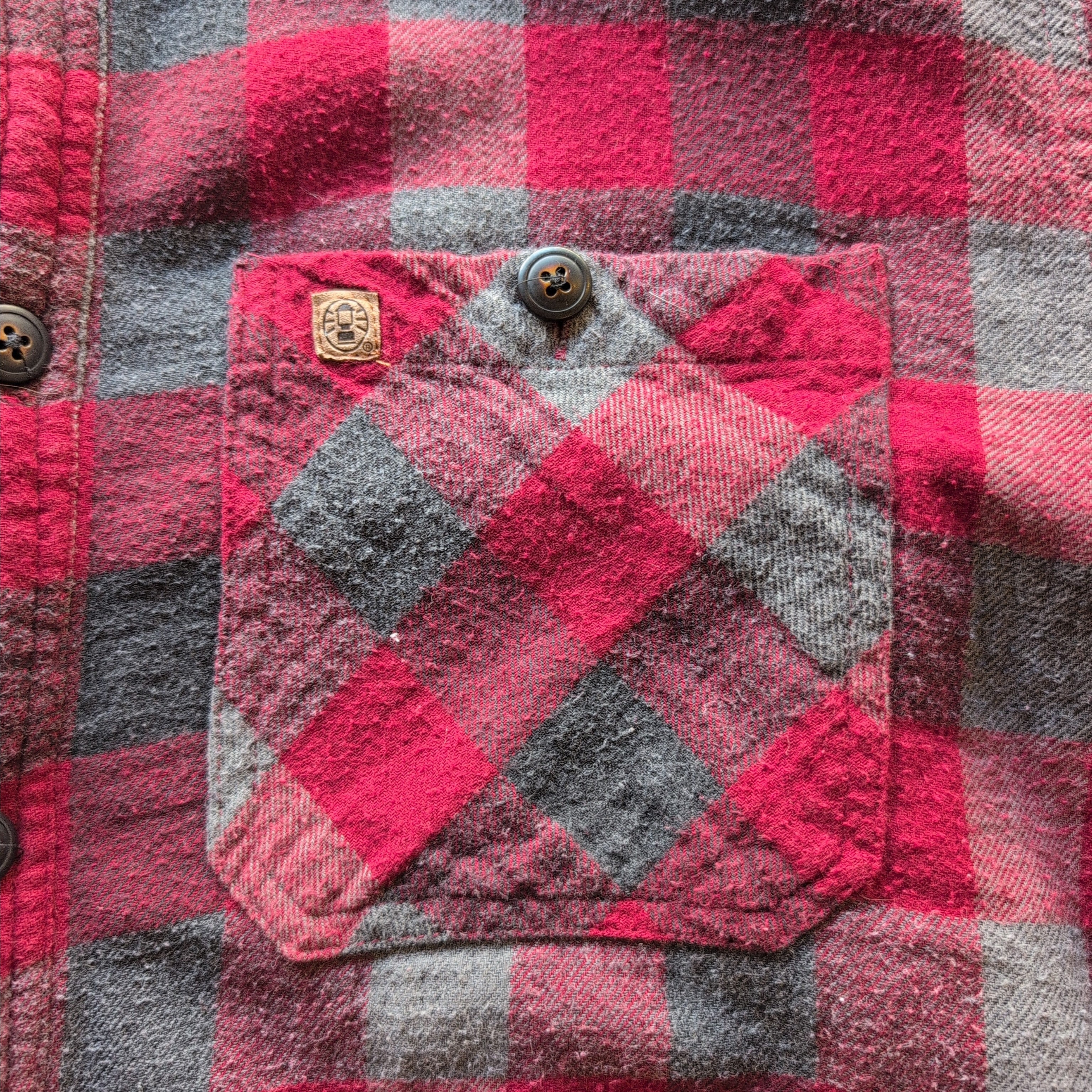 "Coleman Red Color Flannel Shirt Jacket" | NER ネル 下北沢 古着屋 vintage junk ...