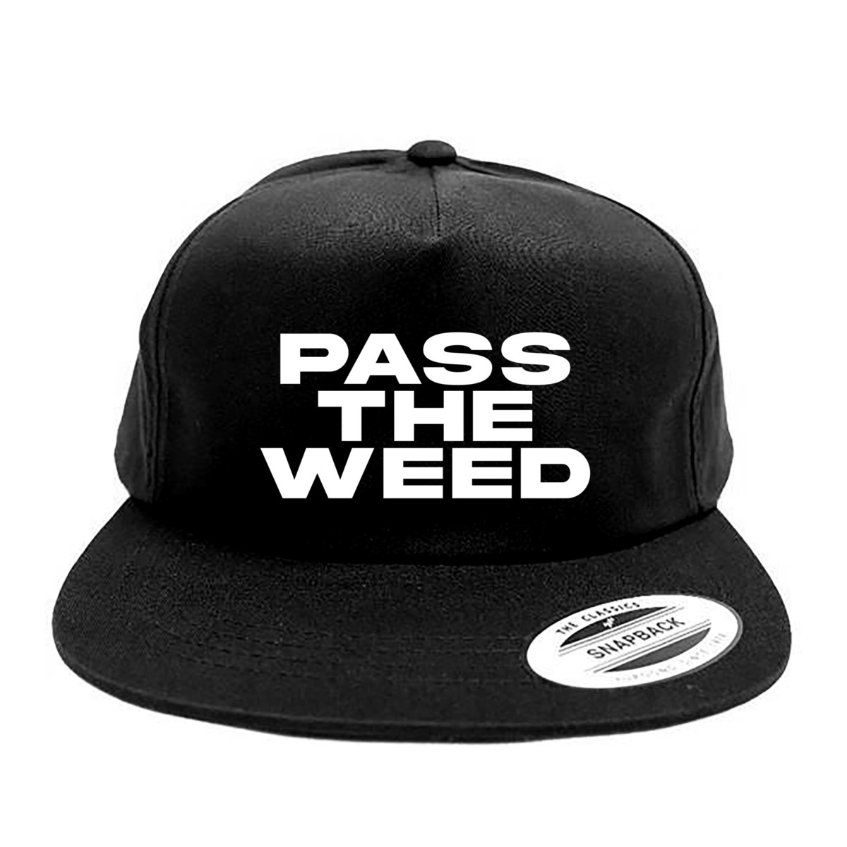 PASS THE WEED SNAPBACK CAP | DEATHBONG OFFICIAL STORE