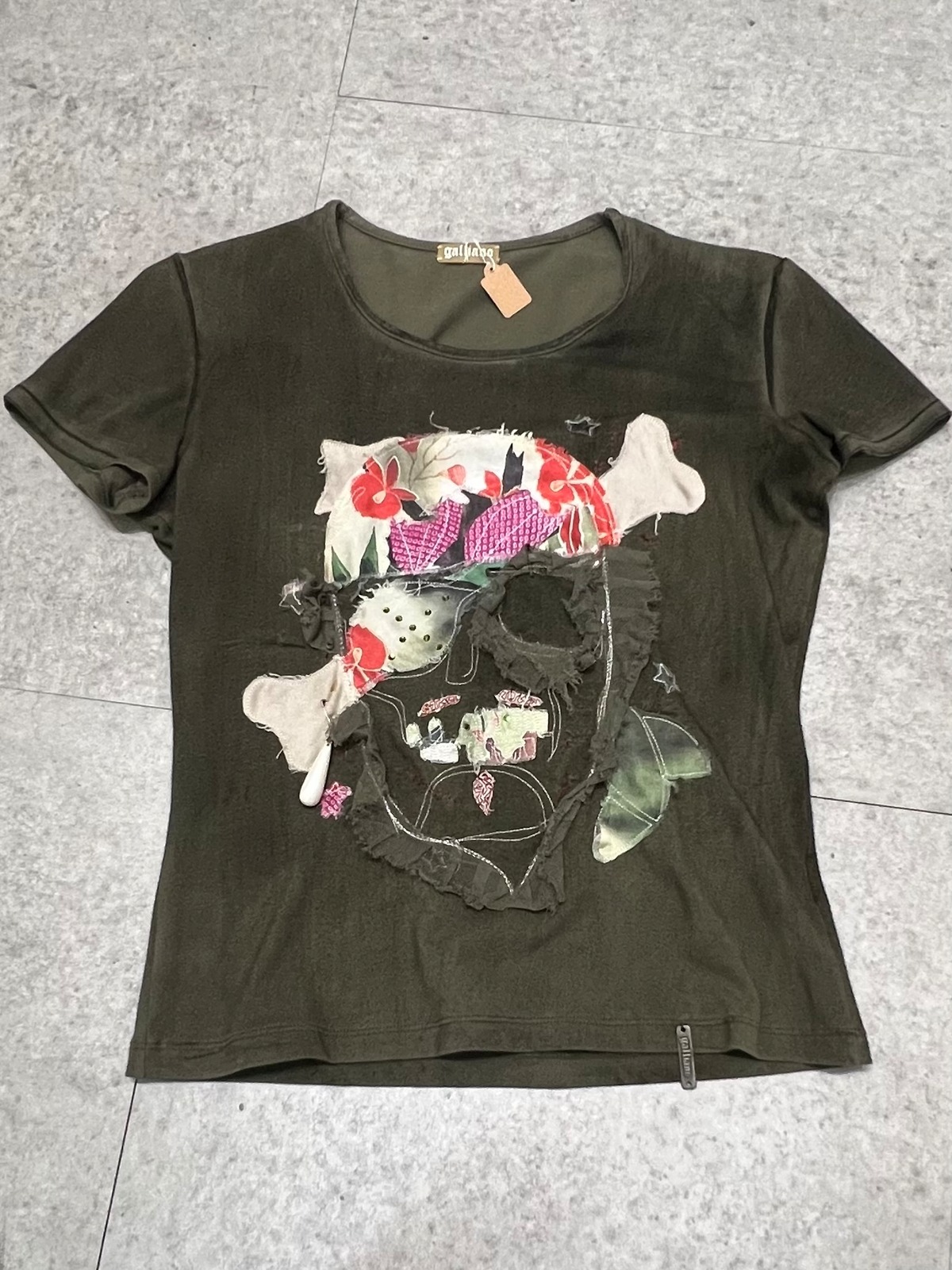 【galliano】skull T | seam_clothing