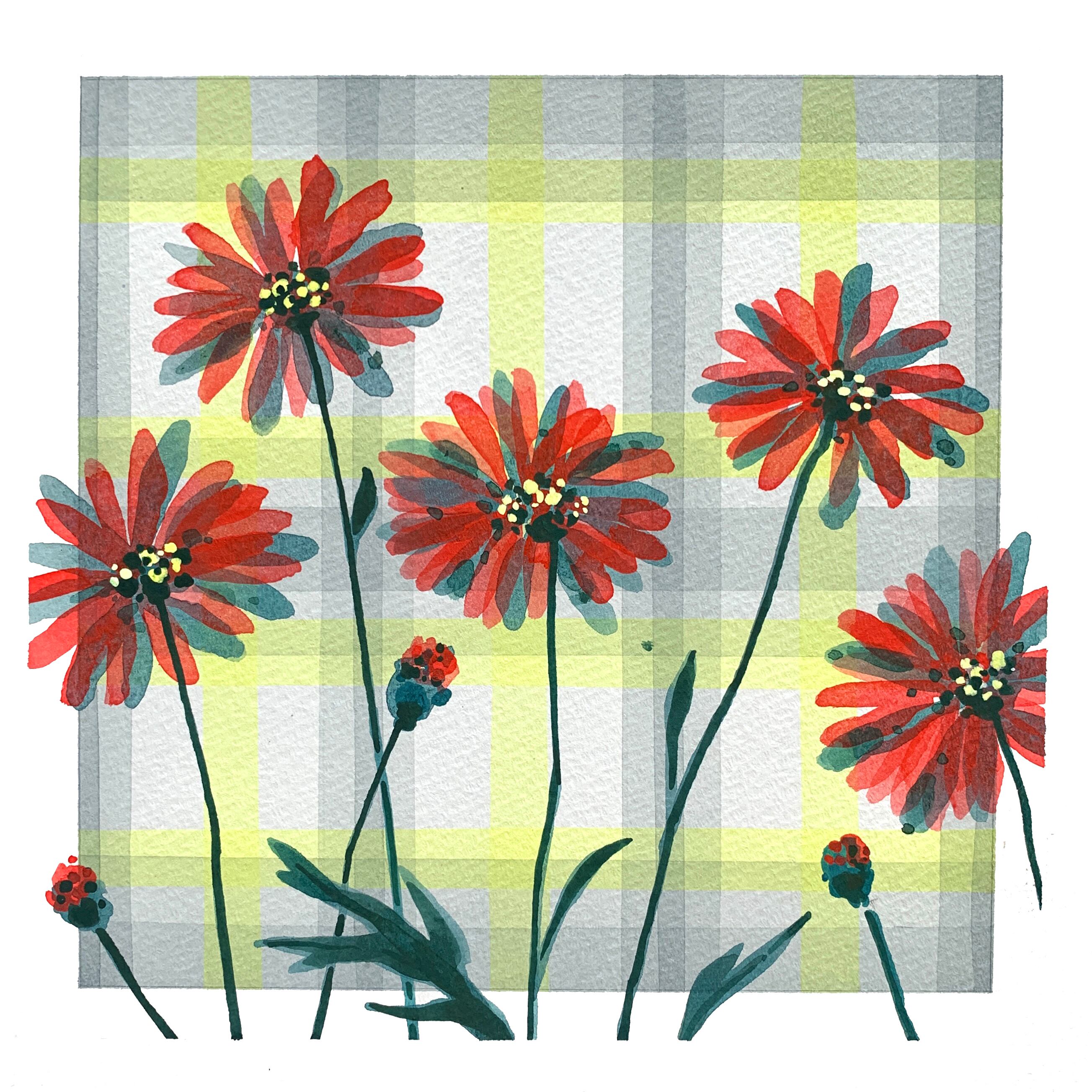 plaid pattern × flowers 4 | Pay ID