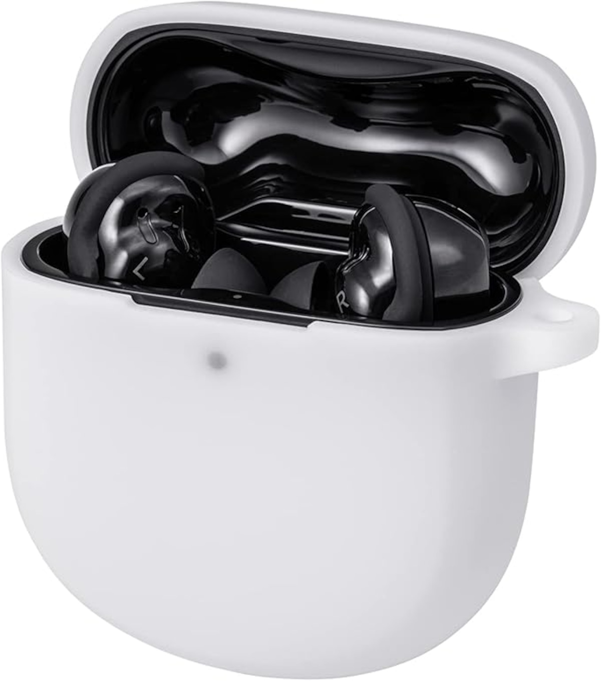[musashino LABEL]【BOSE QuietComfort Earbuds II用 シリコンカバー(White)】 シリコン製 ...