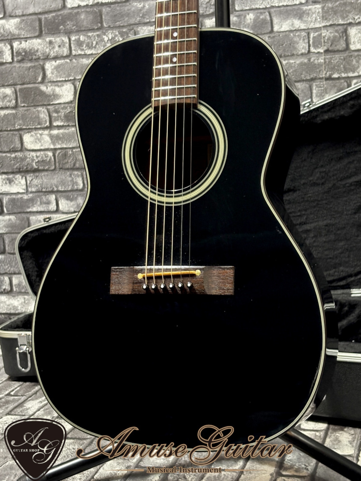 Takamine PT400 # Black 2001年製【Non-Cutaway / Slotted Head】w/ Hard Case ...
